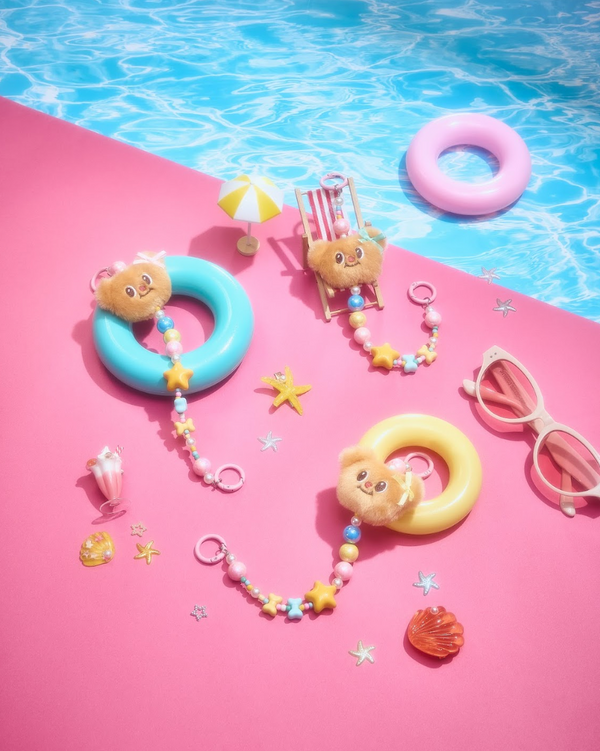 Pink Pearl Merbear Bag Charm – butterbearstore