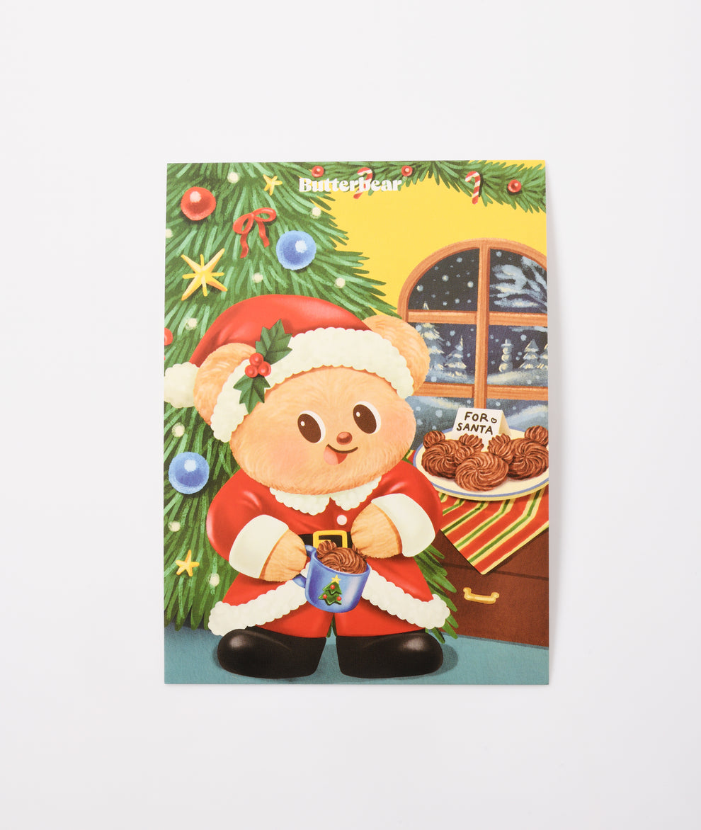 Santa Postcard – butterbearstore